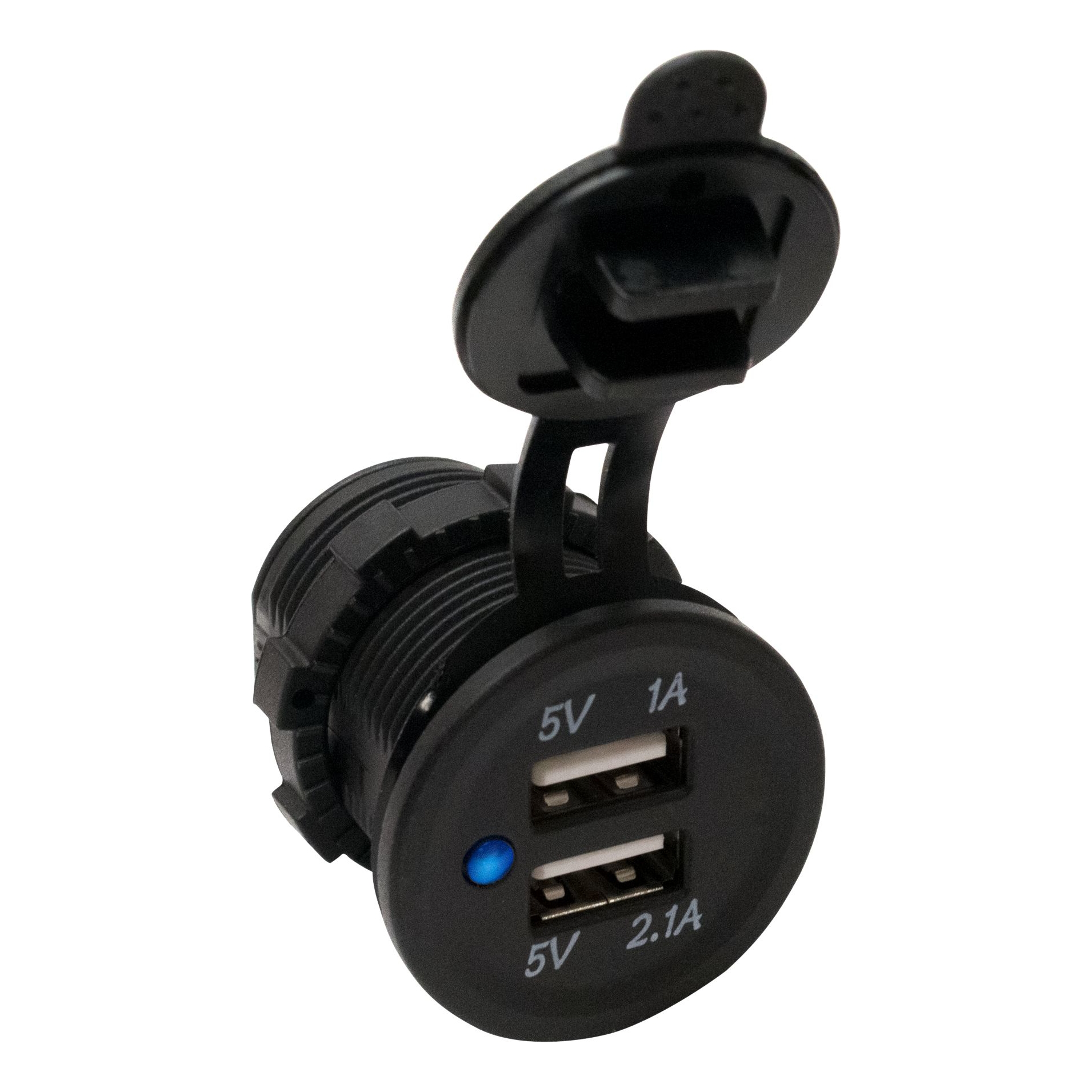 Marine Sport Lighting Socket-Sized 3.1A Dual USB Port | Bass Pro Shops ...
